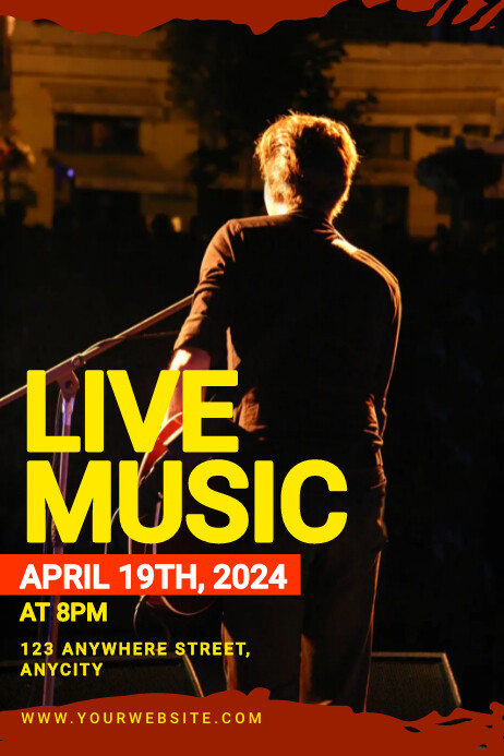 Live Music Template | PosterMyWall