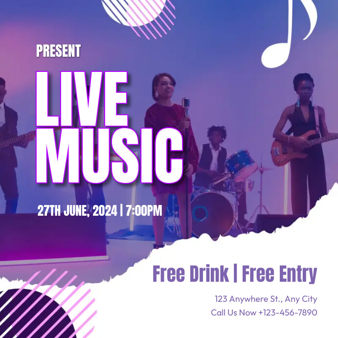 Live music Template | PosterMyWall