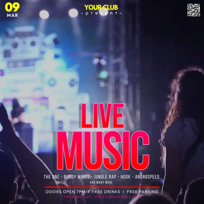 Live Music Template | PosterMyWall