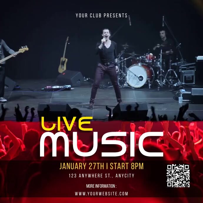 Live Music Template | PosterMyWall