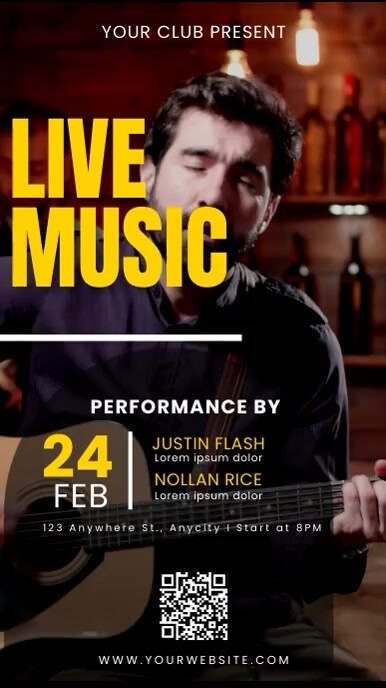 Live Music Template | PosterMyWall
