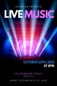 Live Music Template | PosterMyWall