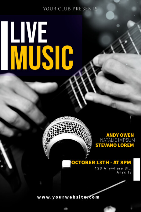 Live Music Template | PosterMyWall