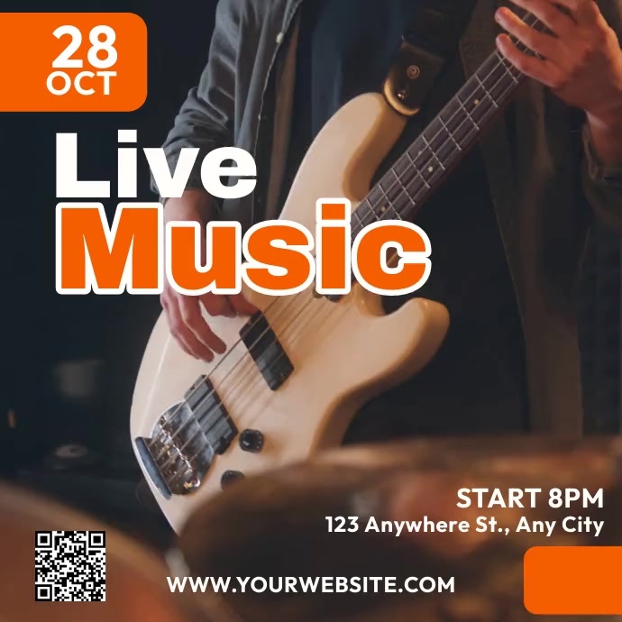 Live Music Template | PosterMyWall