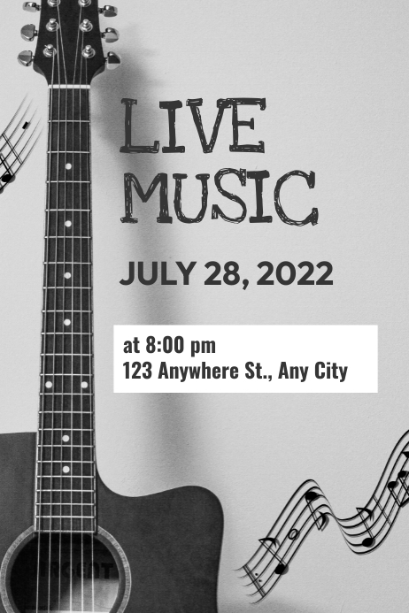 Live Music Template | PosterMyWall