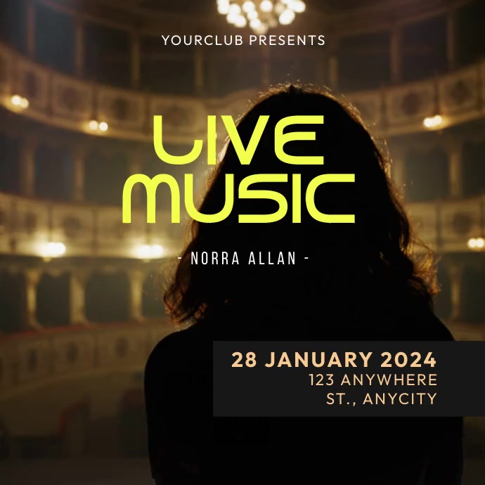 Live Music Template | PosterMyWall