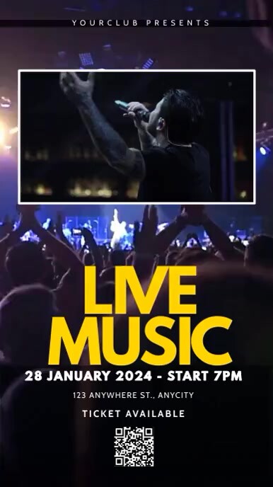 Live Music Template | PosterMyWall