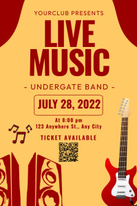 Live Music Poster Template | PosterMyWall