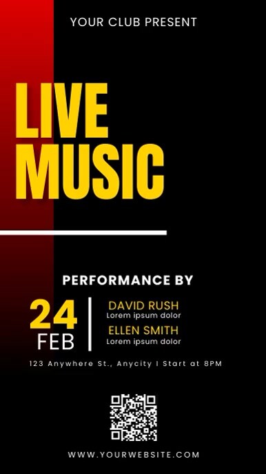 Live Music Template | PosterMyWall