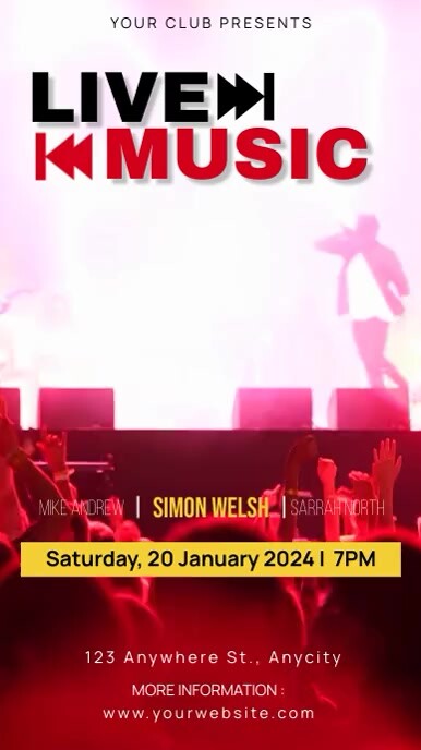 Live Music Template | PosterMyWall