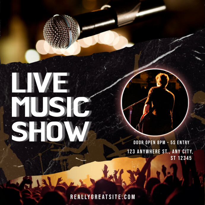 Live Music Template | PosterMyWall