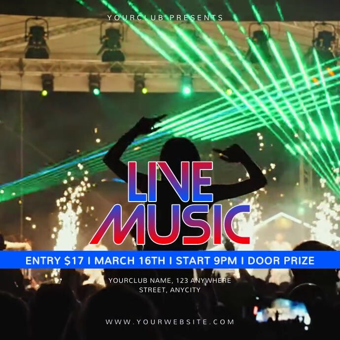 Live Music Template | PosterMyWall