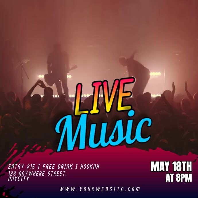 Live Music Template | PosterMyWall
