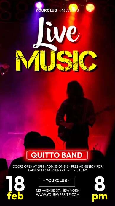 Live Music Template | PosterMyWall