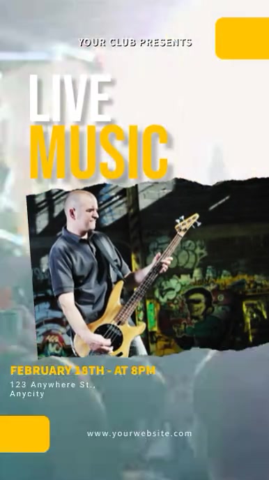 Live Music Template | PosterMyWall
