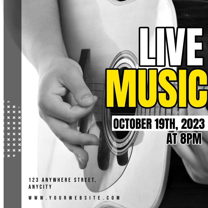 Live Music Template | PosterMyWall