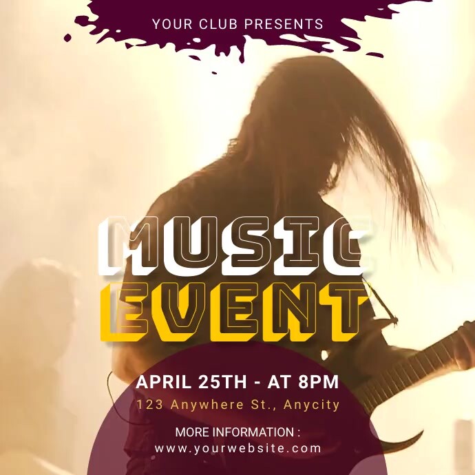 Live Music Template | PosterMyWall
