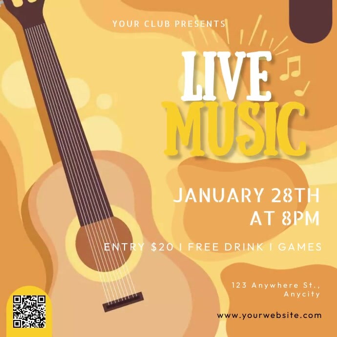 Live Music Template | PosterMyWall