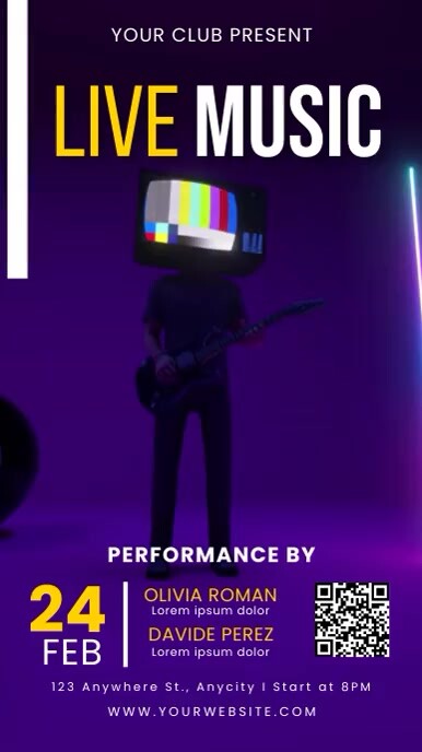 Live Music Template | PosterMyWall