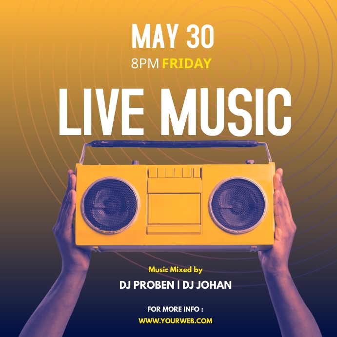 live music Template | PosterMyWall
