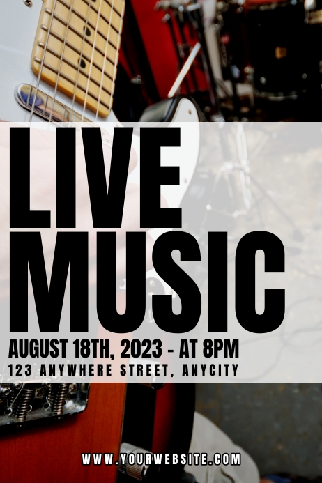 Live Music Template | PosterMyWall