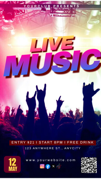 Copy of Live Music | PosterMyWall