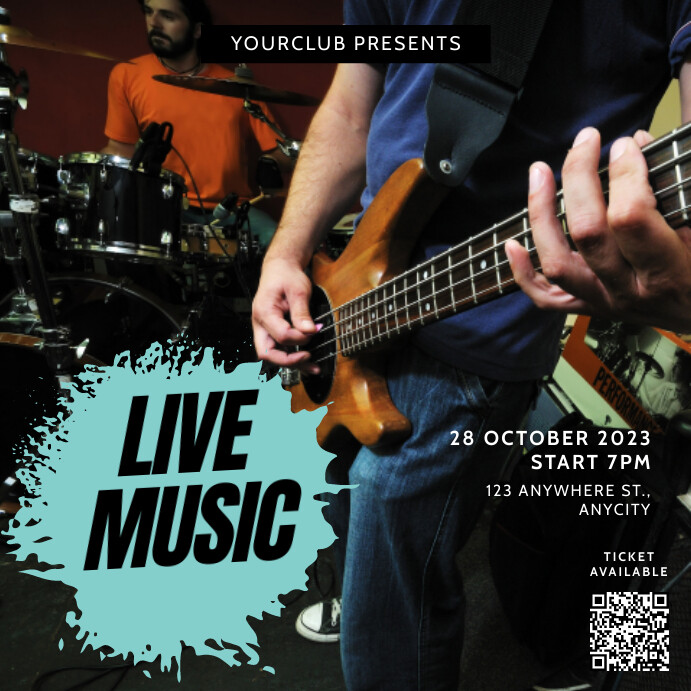 Live Music Template | PosterMyWall