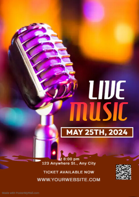 Live Music Template | PosterMyWall