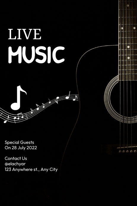 Live Music Template | PosterMyWall