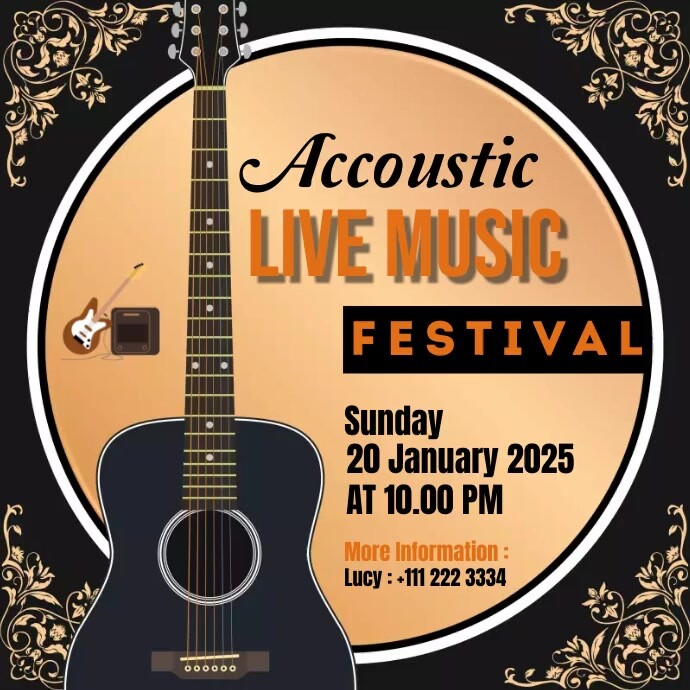 Live Music Event Template | PosterMyWall