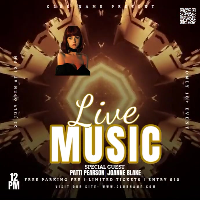 Live Music Event Template | PosterMyWall
