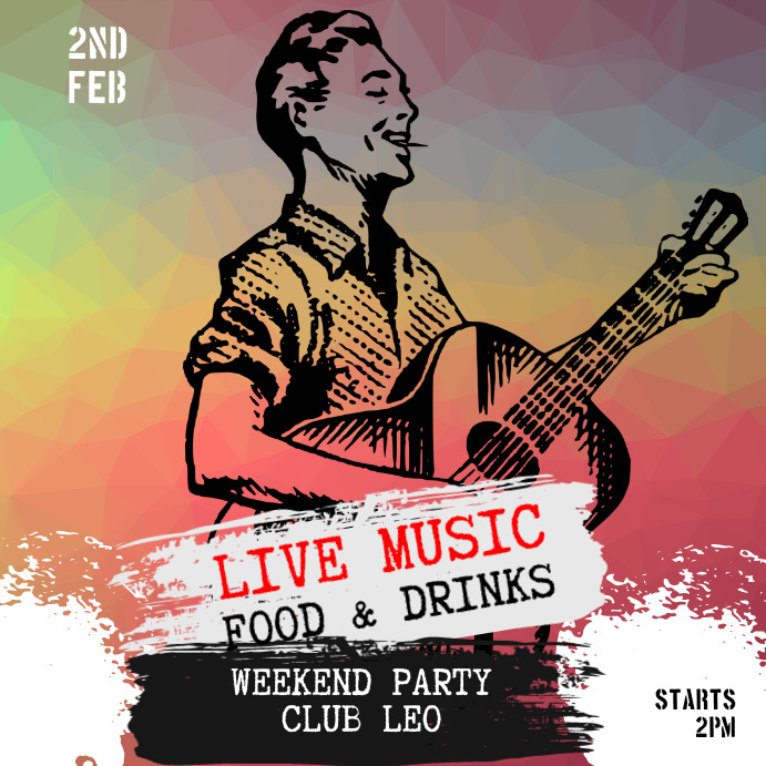 live music flyer Template | PosterMyWall