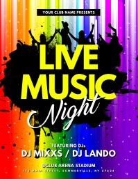 Live Music Night Flyer Template | PosterMyWall