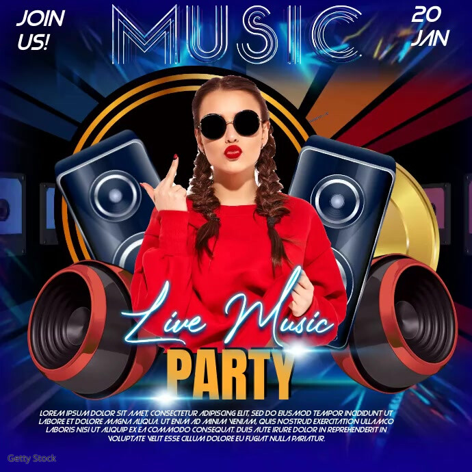 live music party Template | PosterMyWall