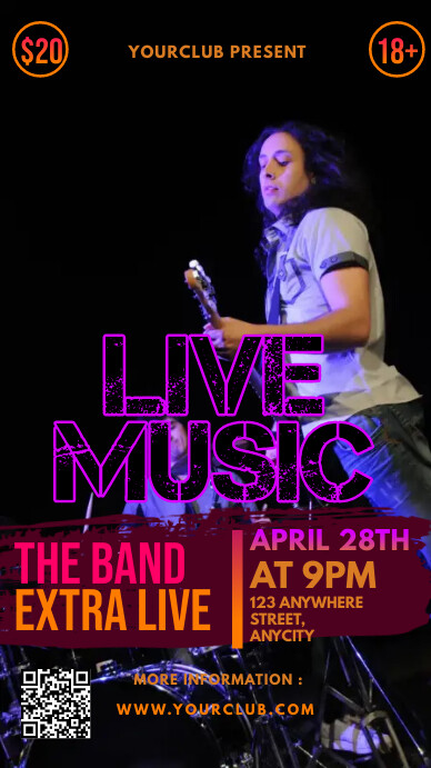 Live Music Poster Template | PosterMyWall