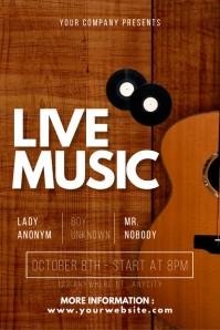Live Music Template | PosterMyWall