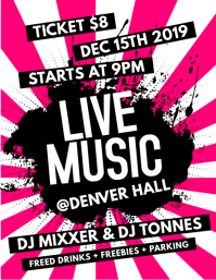 Live Performance Template | PosterMyWall