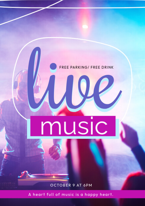 Live Music Template | PosterMyWall