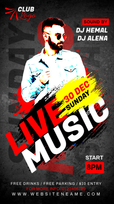 Live Music Template | PosterMyWall
