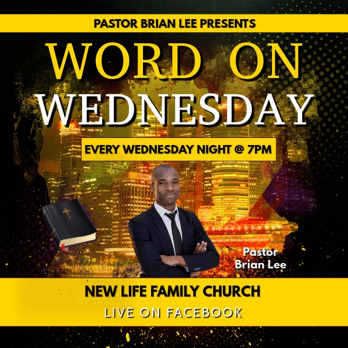 Copy of LIVE ONLINE CHURCH SERVICE FLYER | PosterMyWall