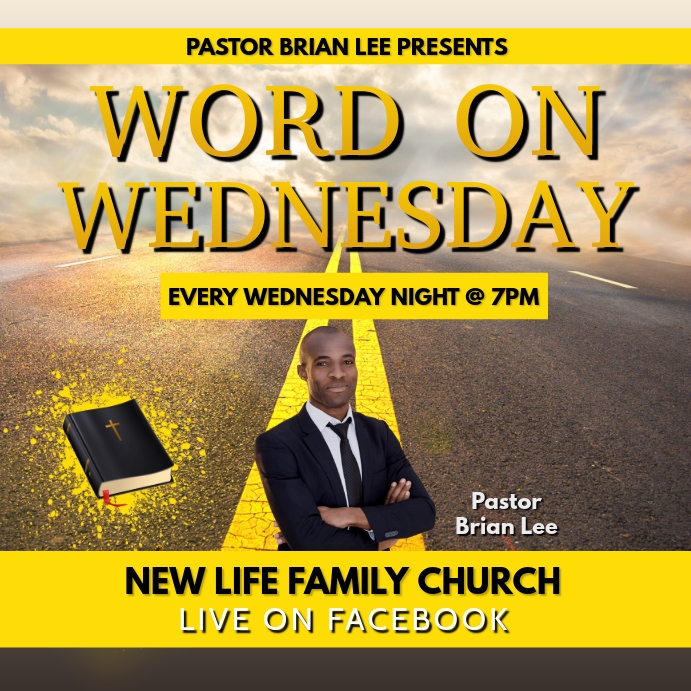 Copy of LIVE ONLINE CHURCH SERVICE FLYER | PosterMyWall