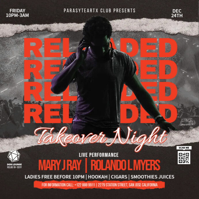 Live Party Ads Template | PosterMyWall