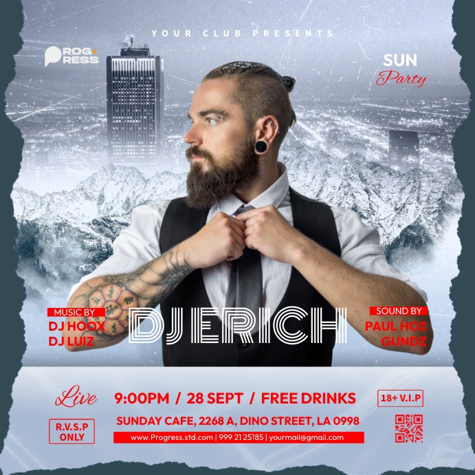 Live Party Ads Template | PosterMyWall