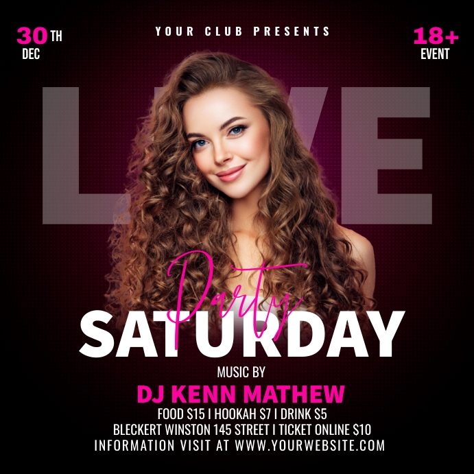 Live Party Ads Template | PosterMyWall