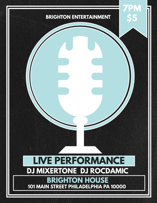 Live Performance Template | PosterMyWall