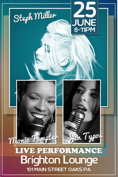 Live Performance Template | PosterMyWall