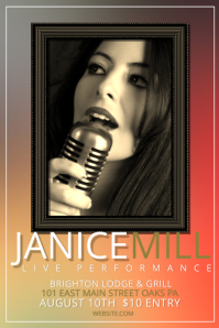 Live Performance Template | PosterMyWall