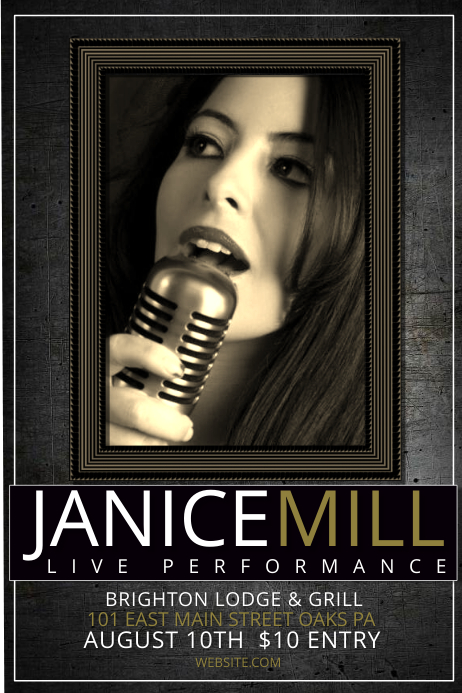 Live Performance Template | PosterMyWall