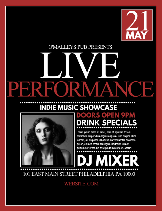 Copy of Live performance | PosterMyWall