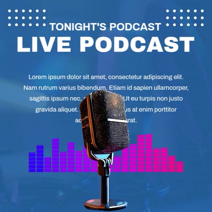 Live Podcast Ads Template | PosterMyWall